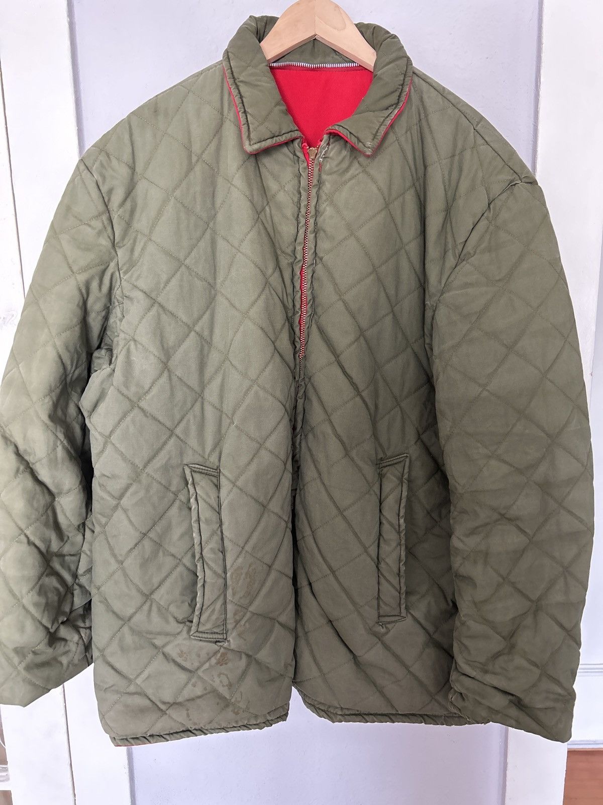 Military × Vintage Vintage 1970s Reversible Military Waffle Bomber ...