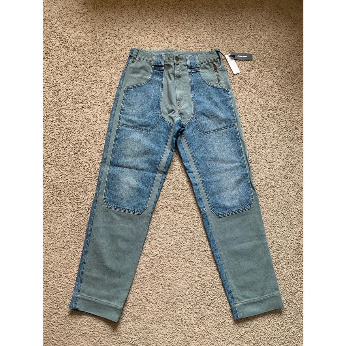 Diesel DIESEL DOUBLE KNEES PAINTER JEANS | Grailed
