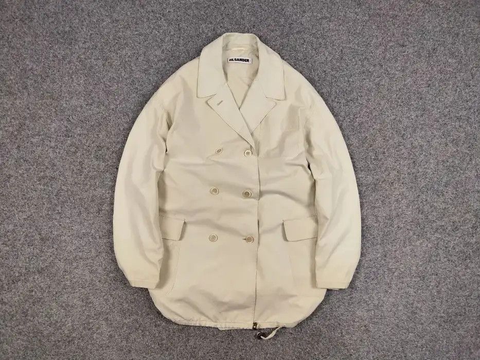Raf Simons Vintage 90's Jil Sander Beige Light Oversized Womens Jacket ...