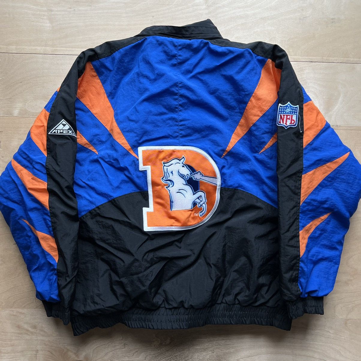 Apex × NFL × Vintage Vintage Denver Broncos Puffer Jacket XL Blue 90s ...