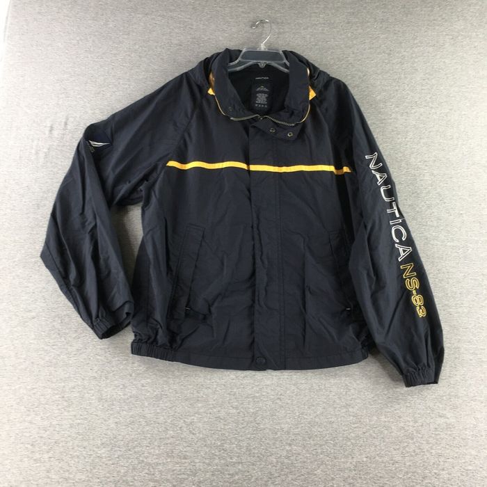 Nautica Vintage Nautica Jacket Mens XL Windbreaker Full Zip Spell Out ...