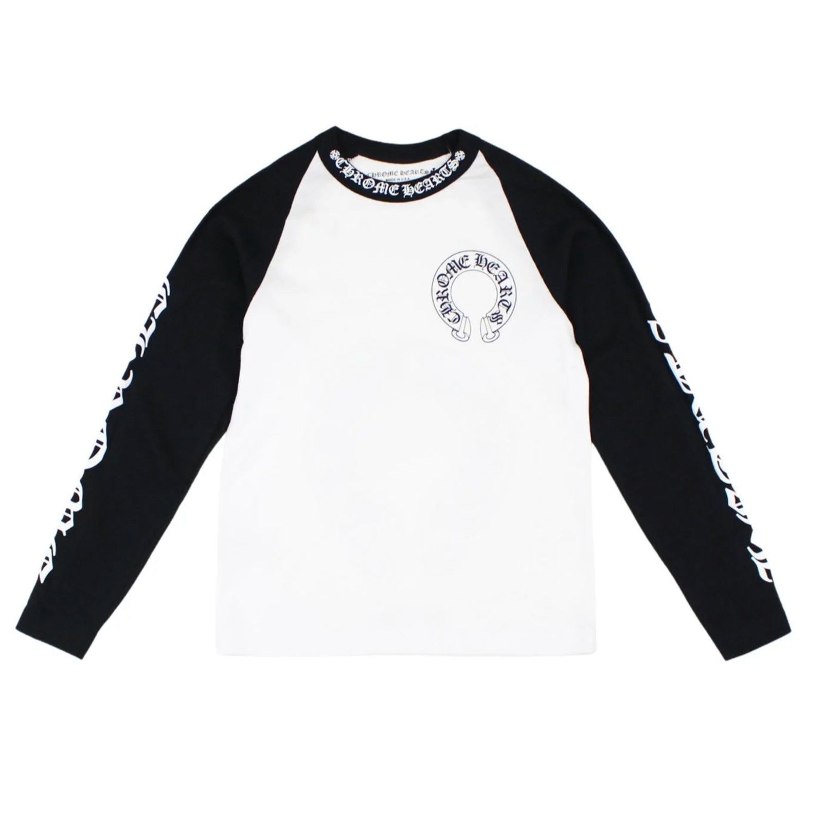 Chrome Hearts Chrome Hearts Tattoo Neckline Black White Long Sleeve ...