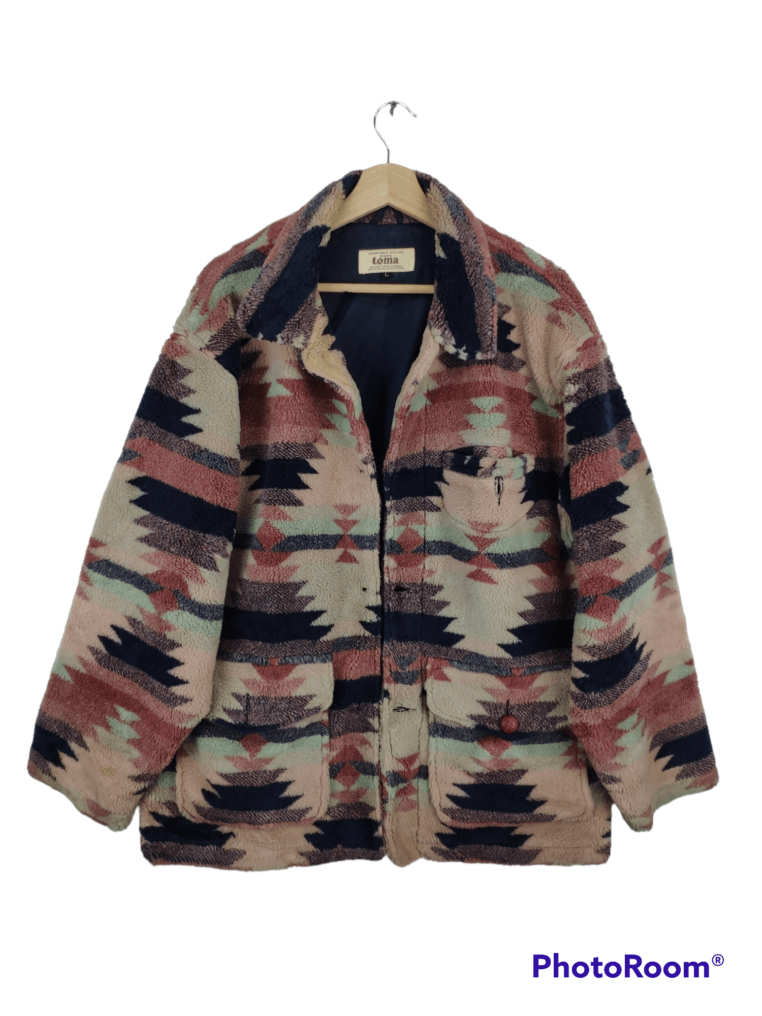 Archival Clothing Vintage Sherpa Cardigan Native Style | Grailed