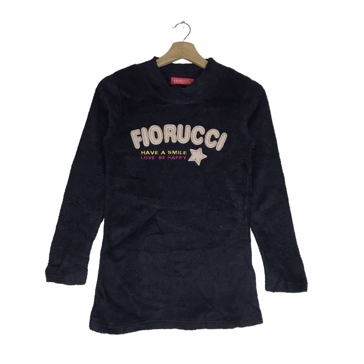 Fiorucci Vintage 90s FIORUCCI Spell Out Embroidery Long Sleeve Shirt | Grailed