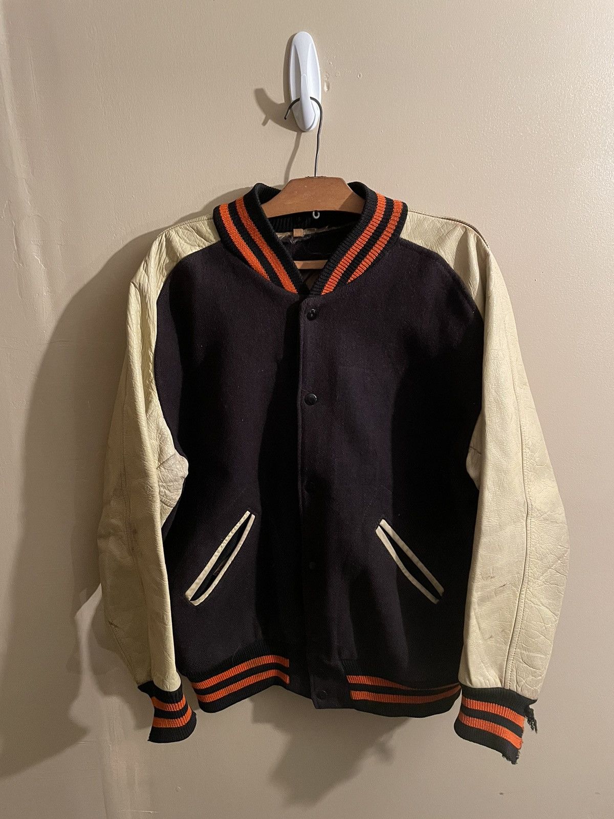 Vintage Vintage 60s Distressed Letterman Varsity Jacket | Grailed