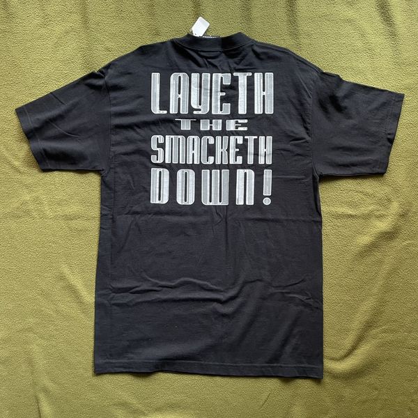 Vintage Vintage WWF The Rock Layeth the Smackdown t-shirt | Grailed
