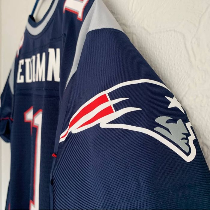 NFL YOUTH PATRIOTS JULIAN EDELMAN AUTHENTIC PRO LINE JERSEY M | Grailed