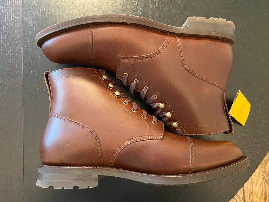 J.Crew Kenton Leather Cap Toe Boot | Grailed