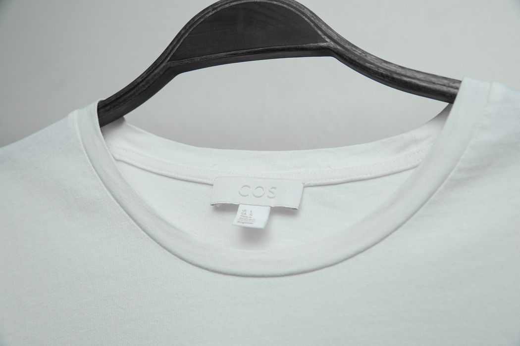 Cos White Cos 3/4 Tee | Grailed