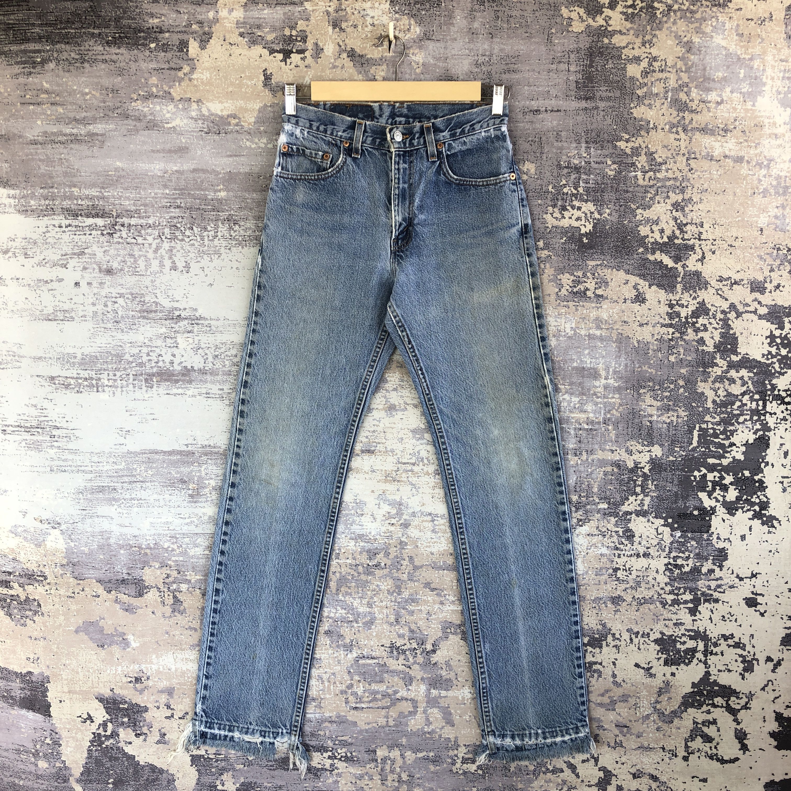 Vintage Vintage Levi's Released Hem Jeans Levis 505 Light Wash Denim | Grailed