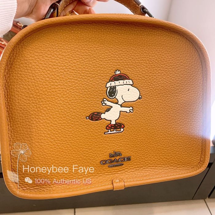 Coach Coach X Peanuts Lunch Pail With Snoopy Ice Skate Motif | Grailed