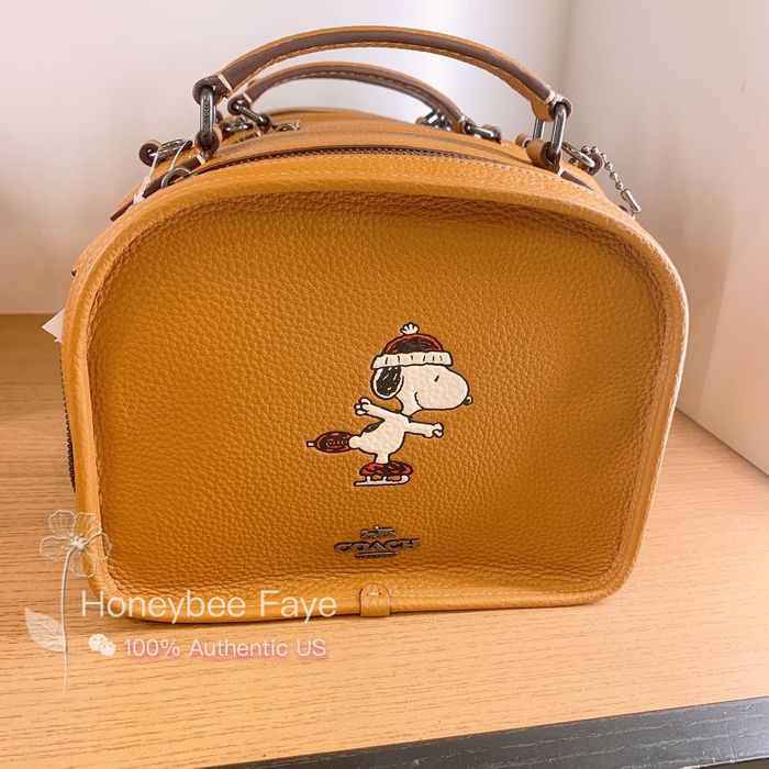 Coach Coach X Peanuts Lunch Pail With Snoopy Ice Skate Motif | Grailed