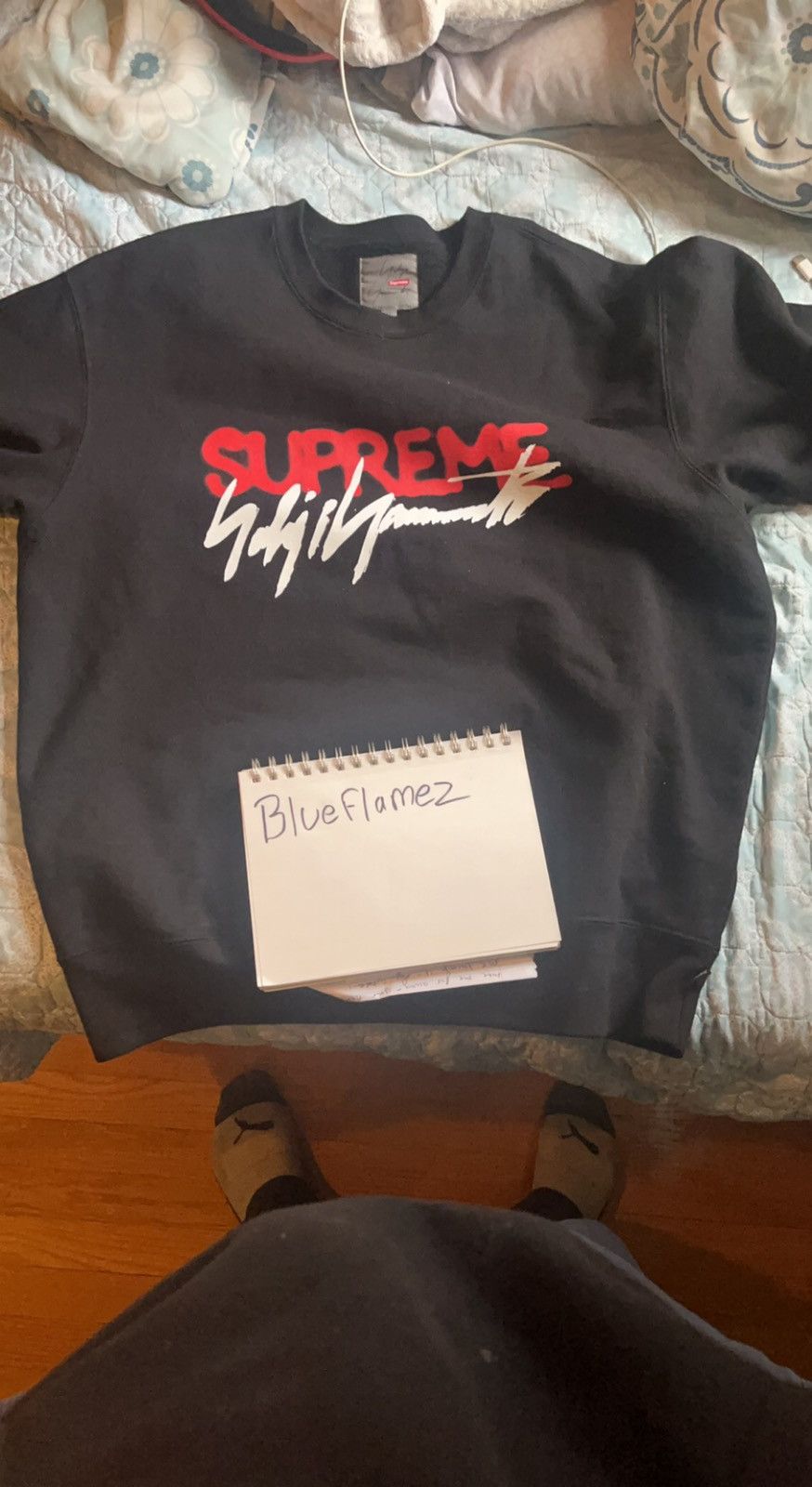 Supreme × Yohji Yamamoto Supreme crew neck | Grailed