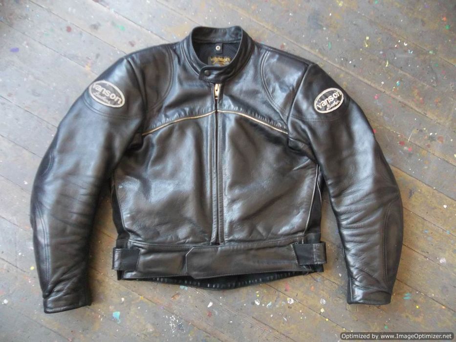 Vanson Leathers Vanson Leathers Motorcycle Riders Jacket Black Classic ...