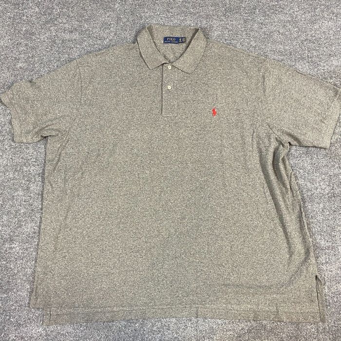 Polo Ralph Lauren Polo Ralph Lauren Mens Polo Shirt 3XB Gray Heather ...
