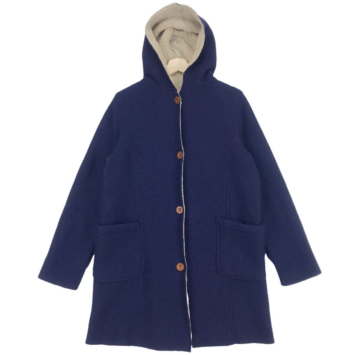 Engineered Garments Rough Fleece Lined Wool Blend Hoodie Coat | Grailed