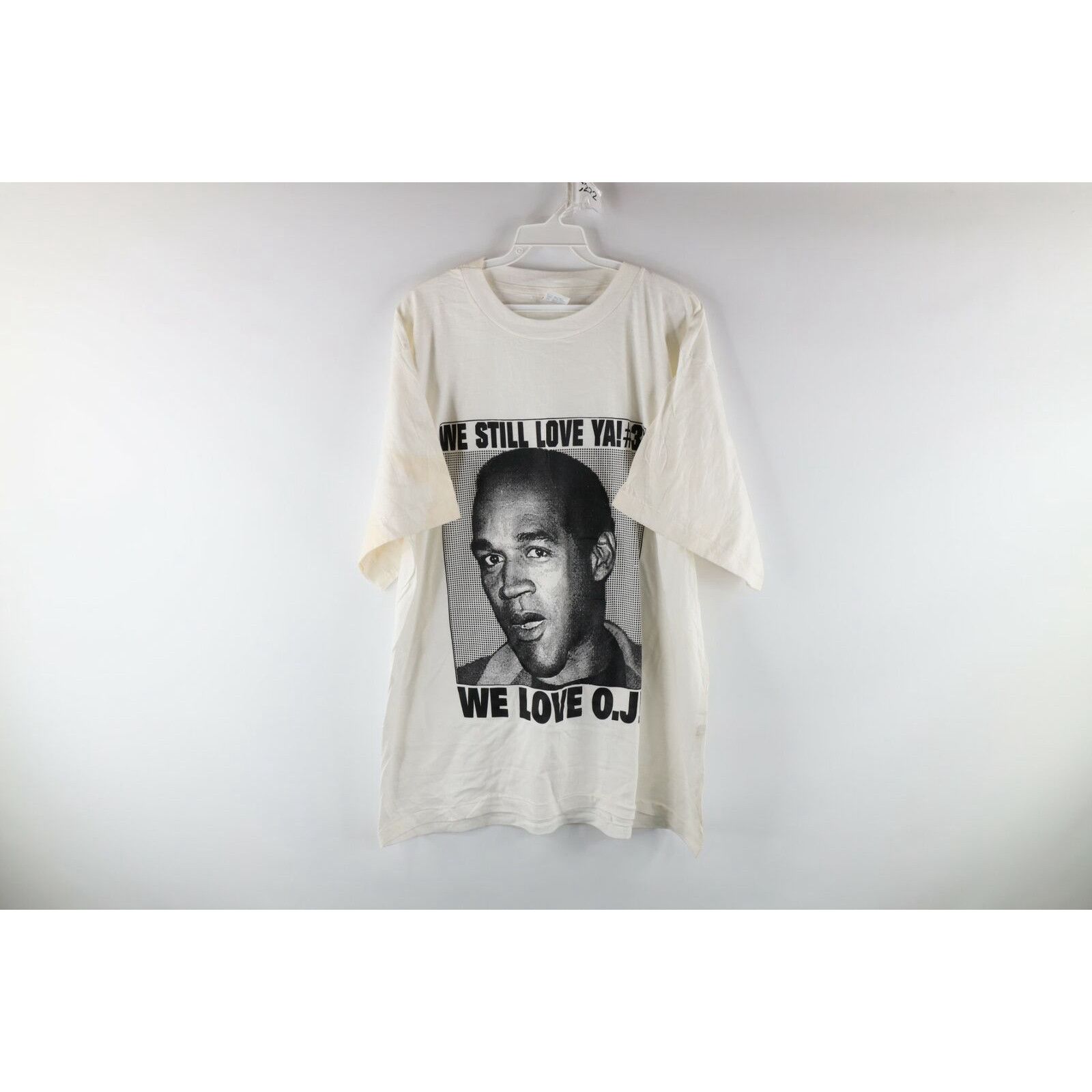 Vintage Vintage 90s Mens XL OJ Simpson Trial We Love OJ Face Spell Out ...