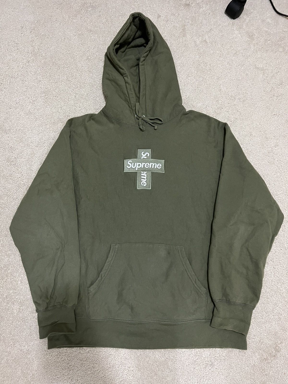 Supreme L Supreme Cross Box Logo Hoodie | Grailed