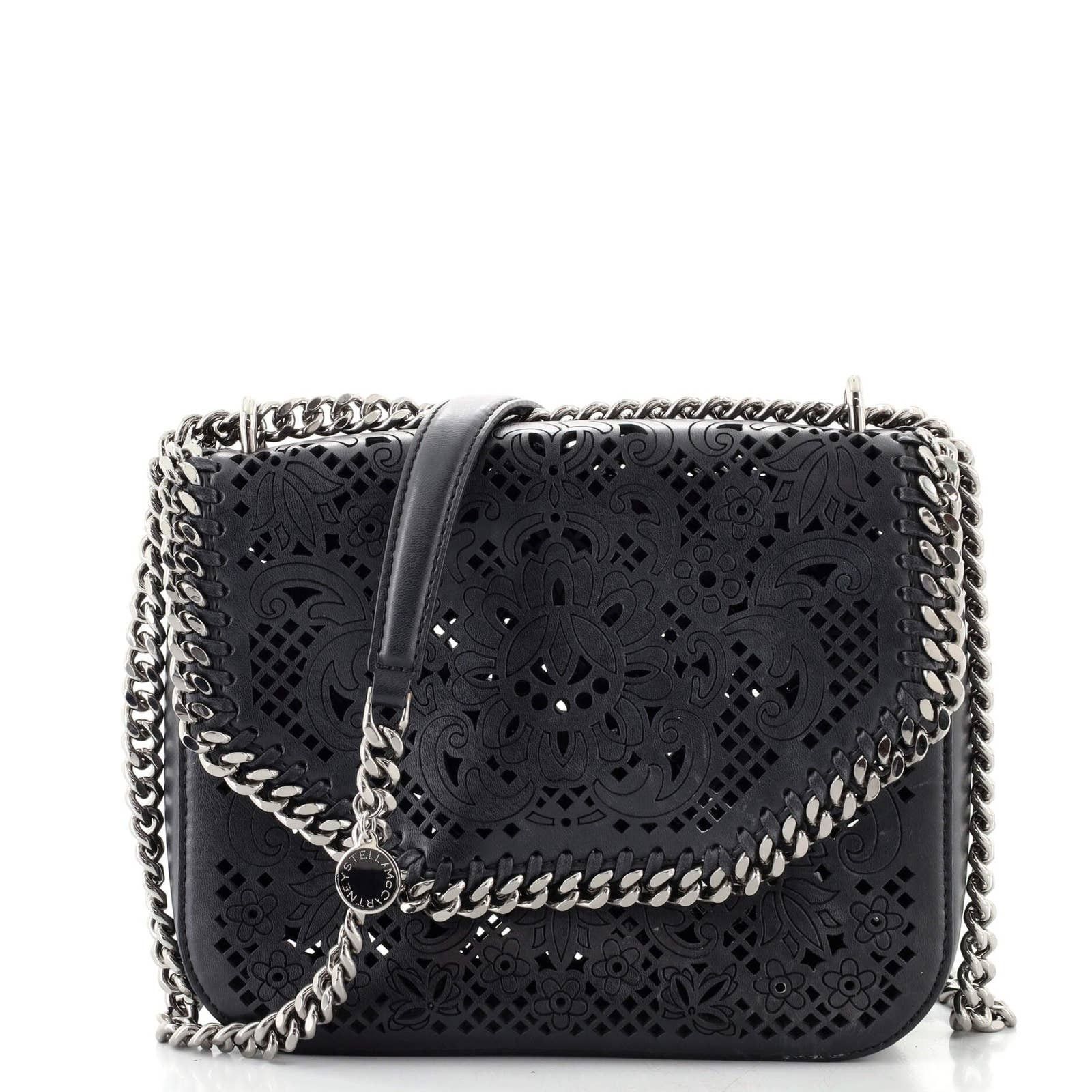 Stella McCartney Falabella Box Shoulder Bag Laser Cut Faux Leather ...
