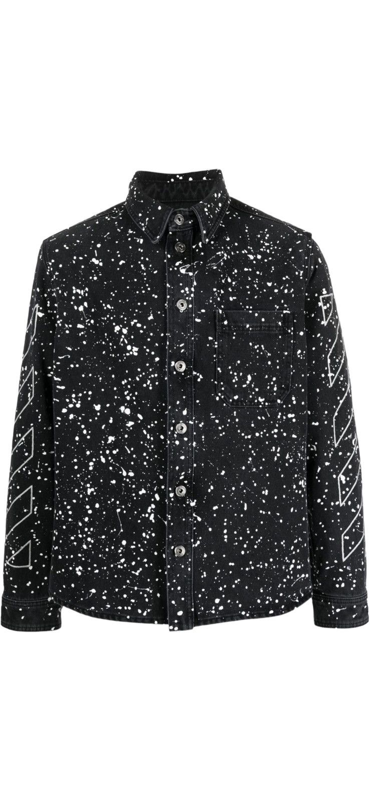 Off-White Off White Paint Splatter Denim Shirt | Grailed