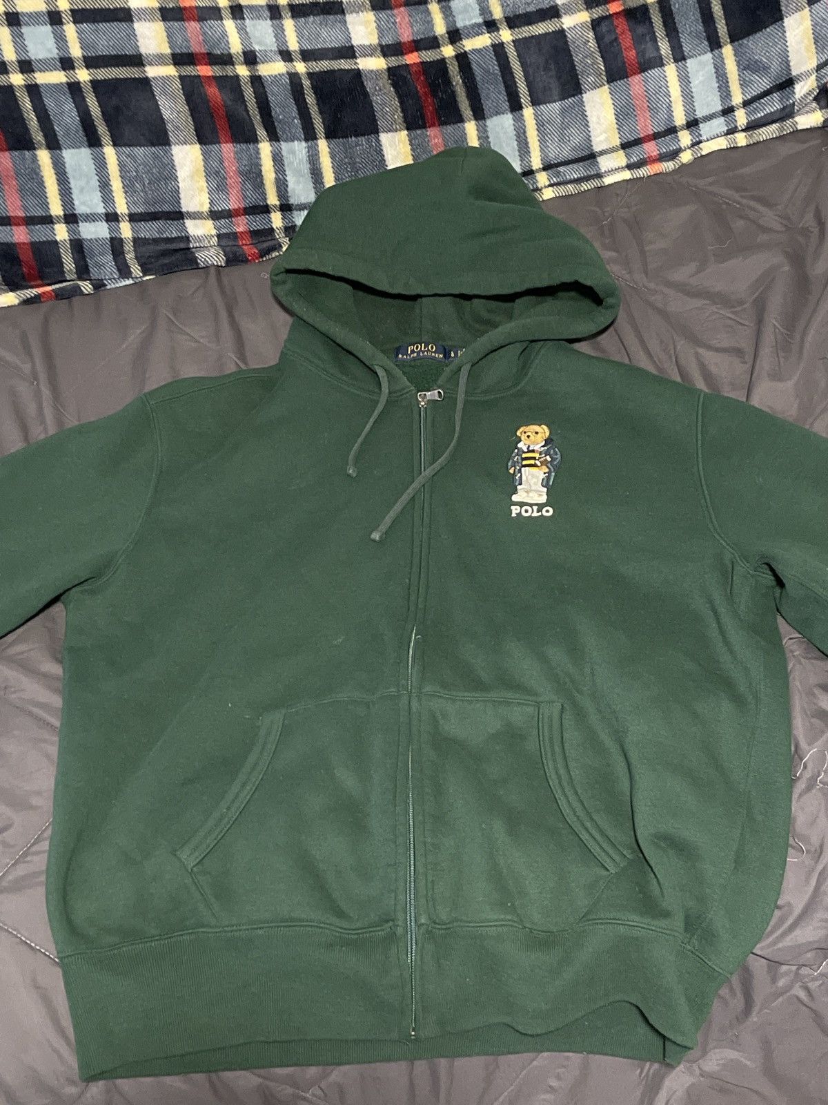 Polo Ralph Lauren 90s Polo Ralph Lauren Bear Zip-up Hoodie | Grailed