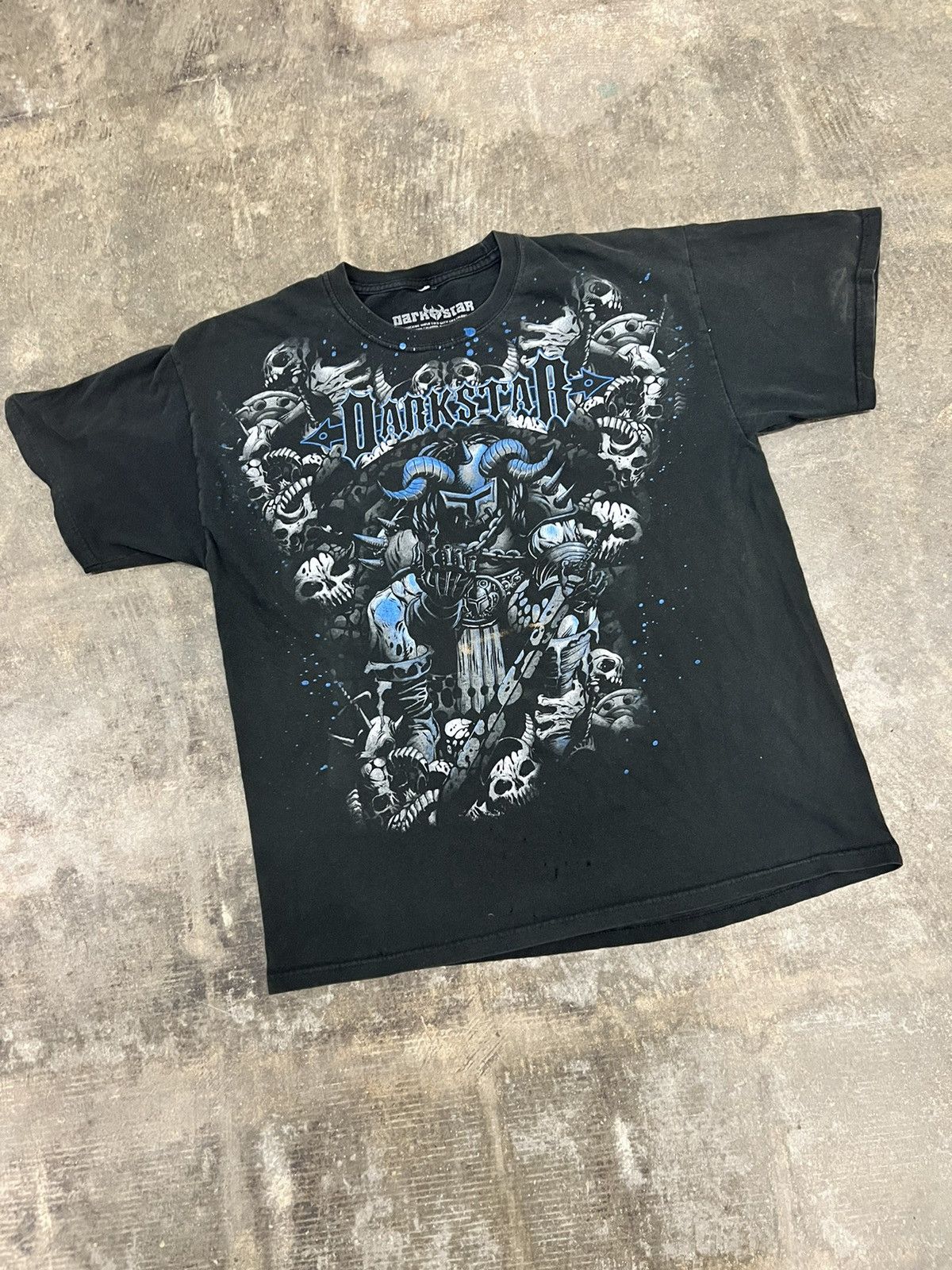 Vintage Vtg Darkstar Skatborading Rare Skull King Shirt Grailed