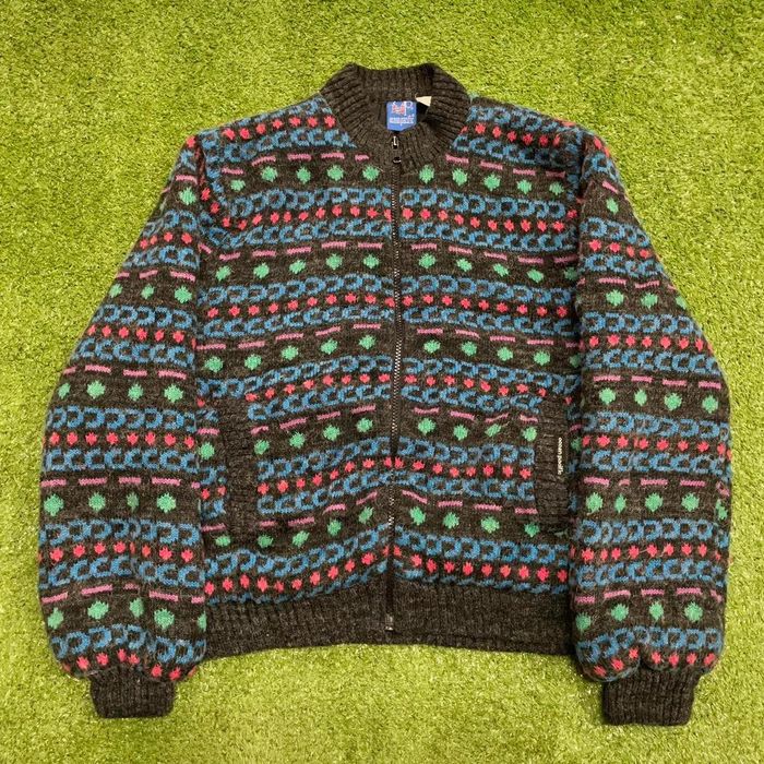 Ocean Pacific Vintage 90s Ocean Pacific Zip Up Acrylic Design Jacket ...