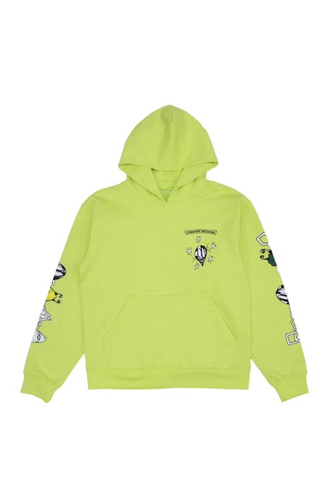 Chrome Hearts Matty Boy Lime Green Link Hoodie | Grailed
