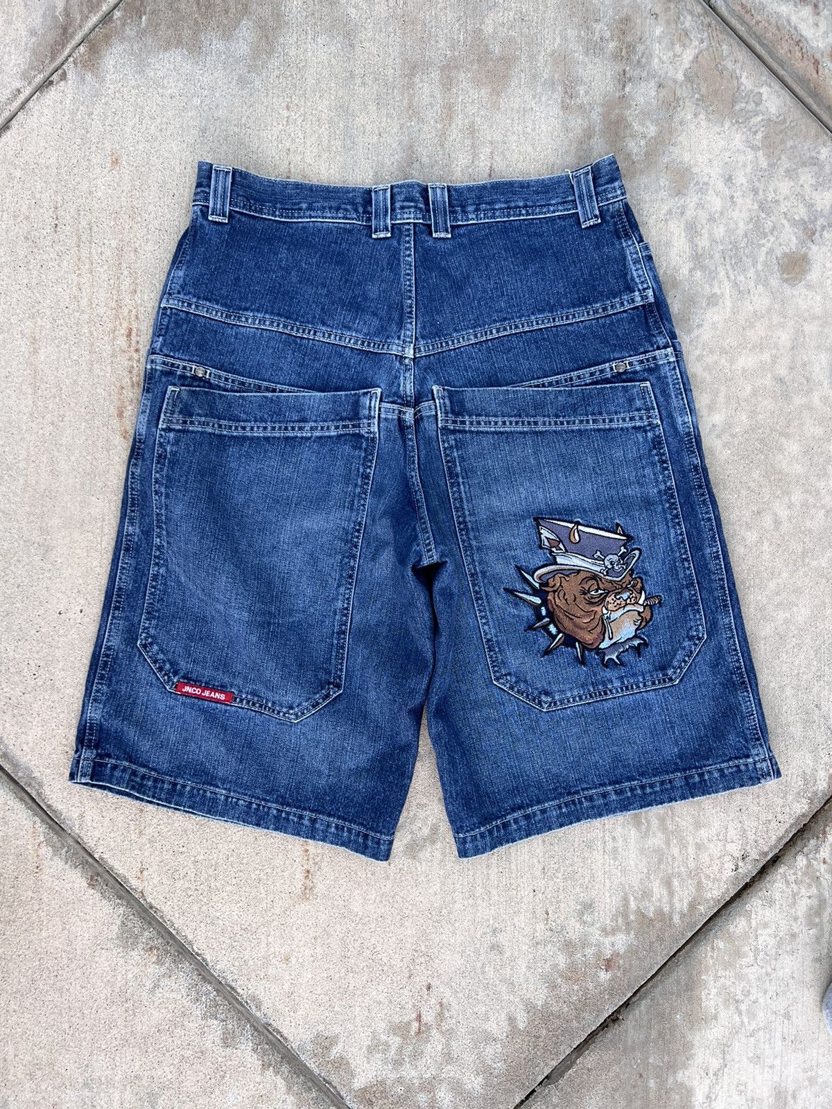 JNCO × Vintage Vintage JNCO Bulldog Denim Shorts | Grailed