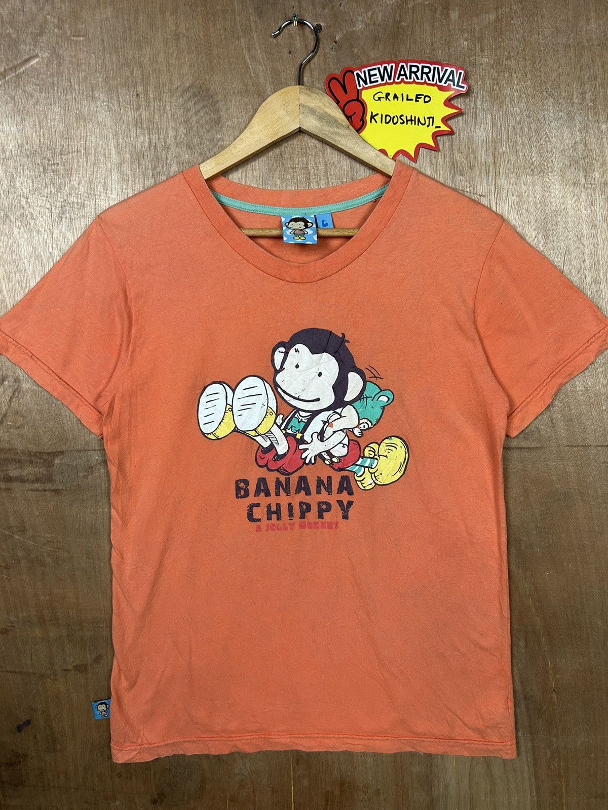 Japanese Brand Banana Chippy A Jolly Monkey T-Shirt | Grailed