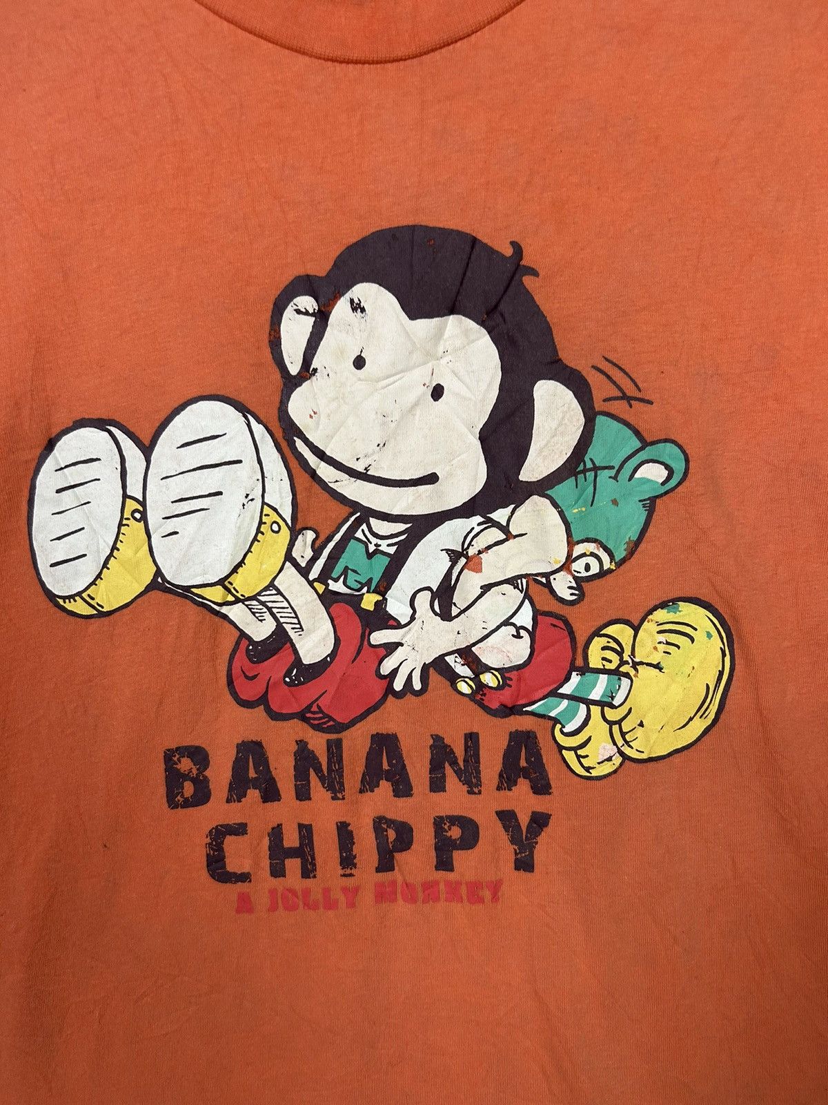 Japanese Brand Banana Chippy A Jolly Monkey T-Shirt | Grailed