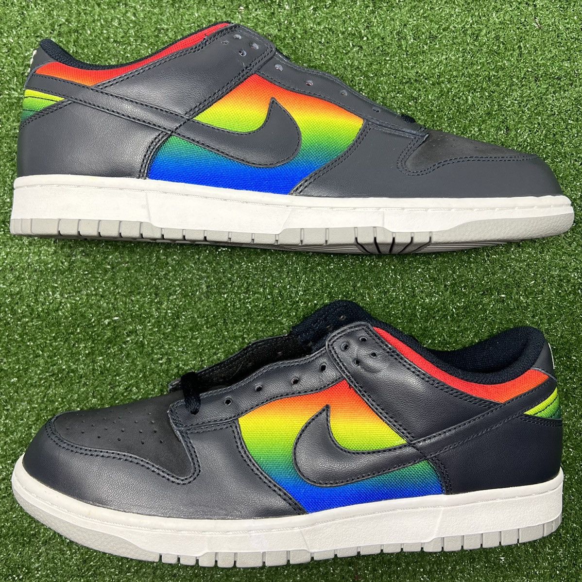 Nike BRAND NEW Nike Dunk Low Dark Obsidian Varsity Royal Rainbow | Grailed