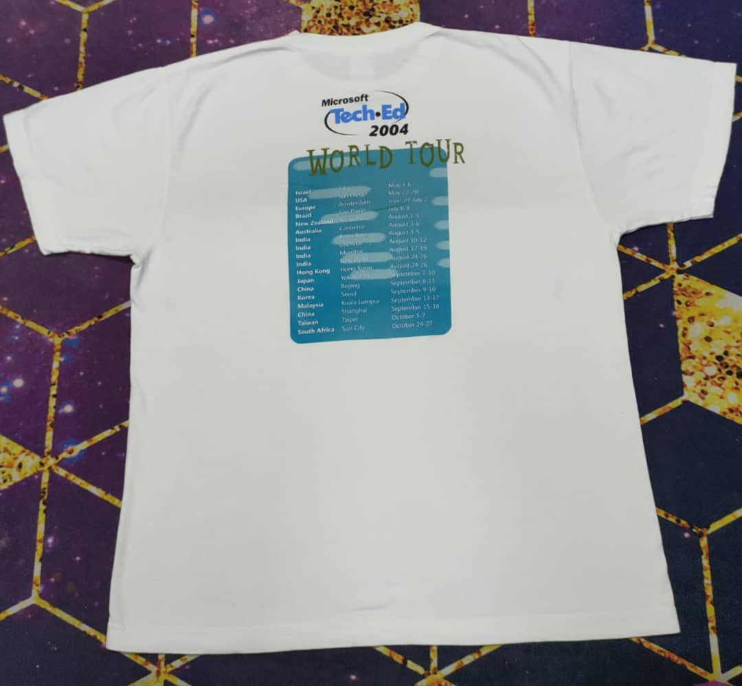 Microsoft × Streetwear × Vintage Vintage Microsoft Tech.Ed World Tour ...