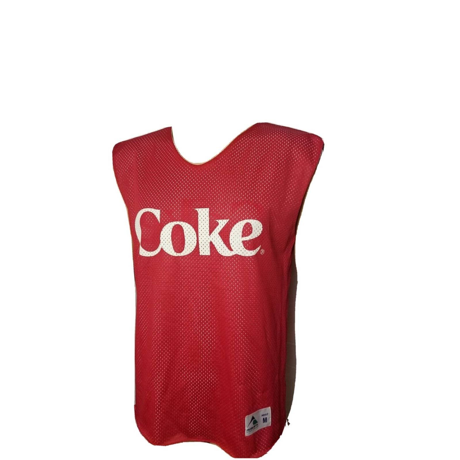 Coca Cola Vintage Coke Coca Cola Reversible Basketball Jersey Made USA ...