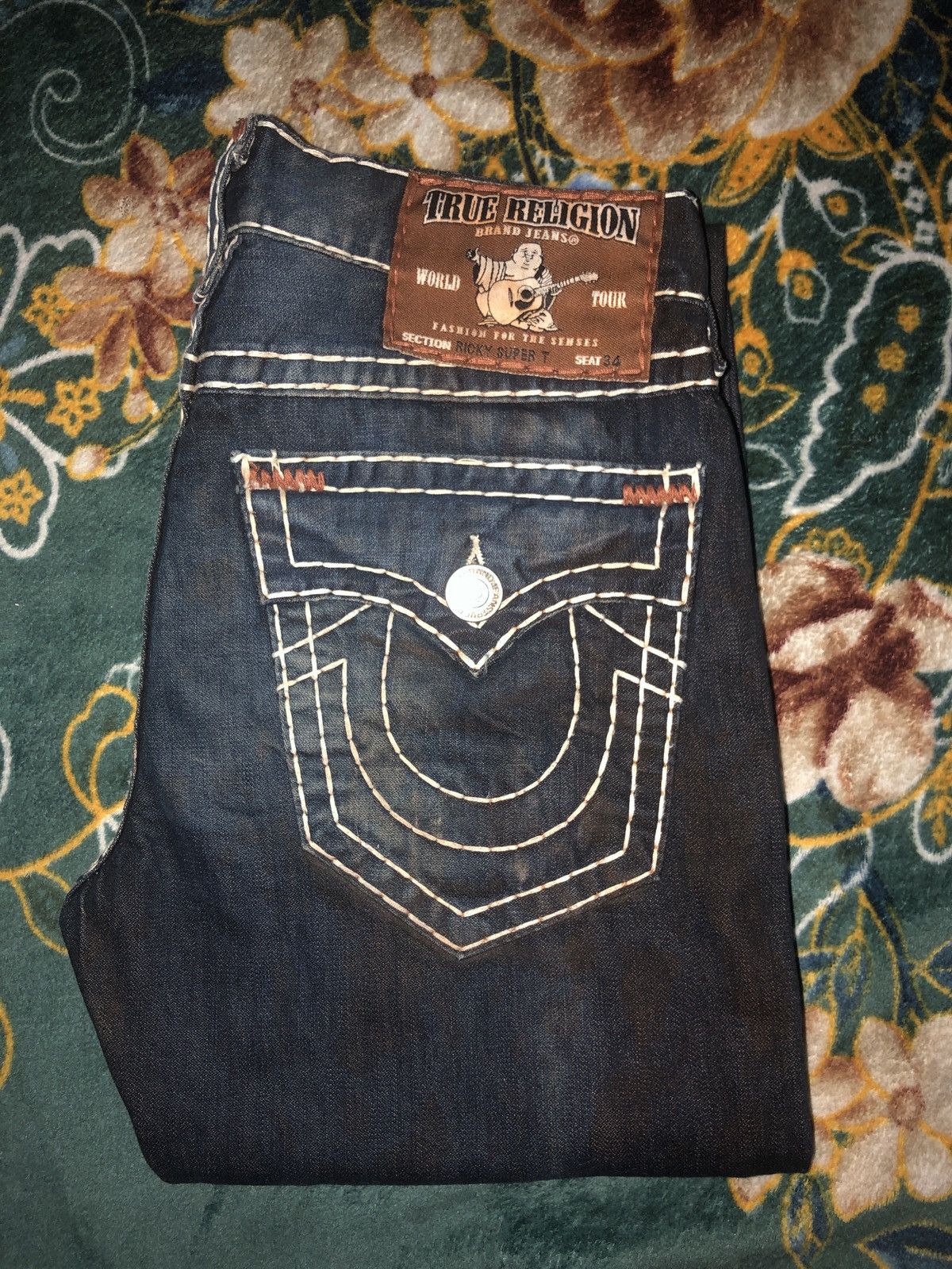 True Religion True Religion Ricky Super T Collateral Rust | Grailed