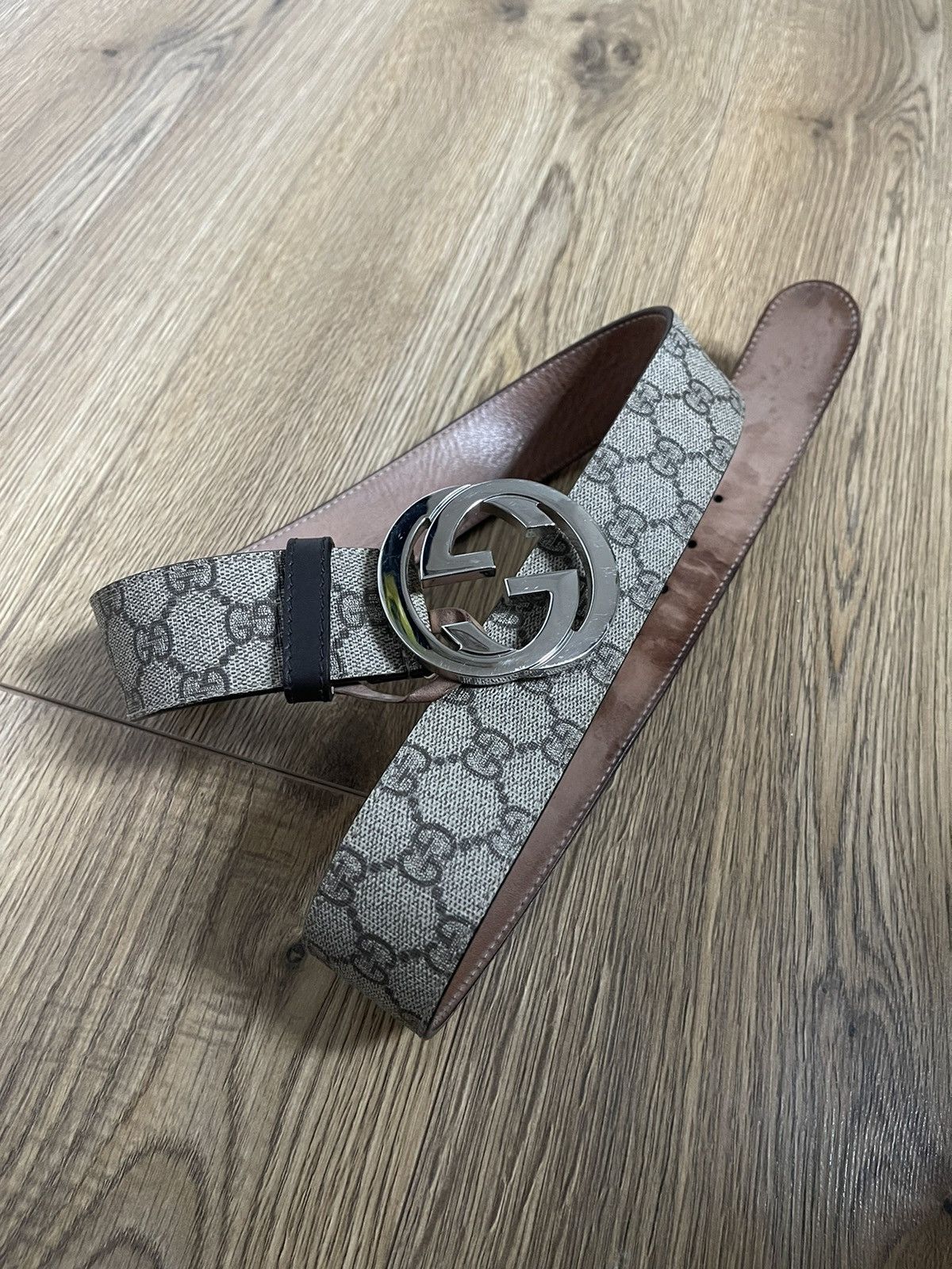 Gucci GUCCI men belt real sizes shown by tape measure in photos | Grailed