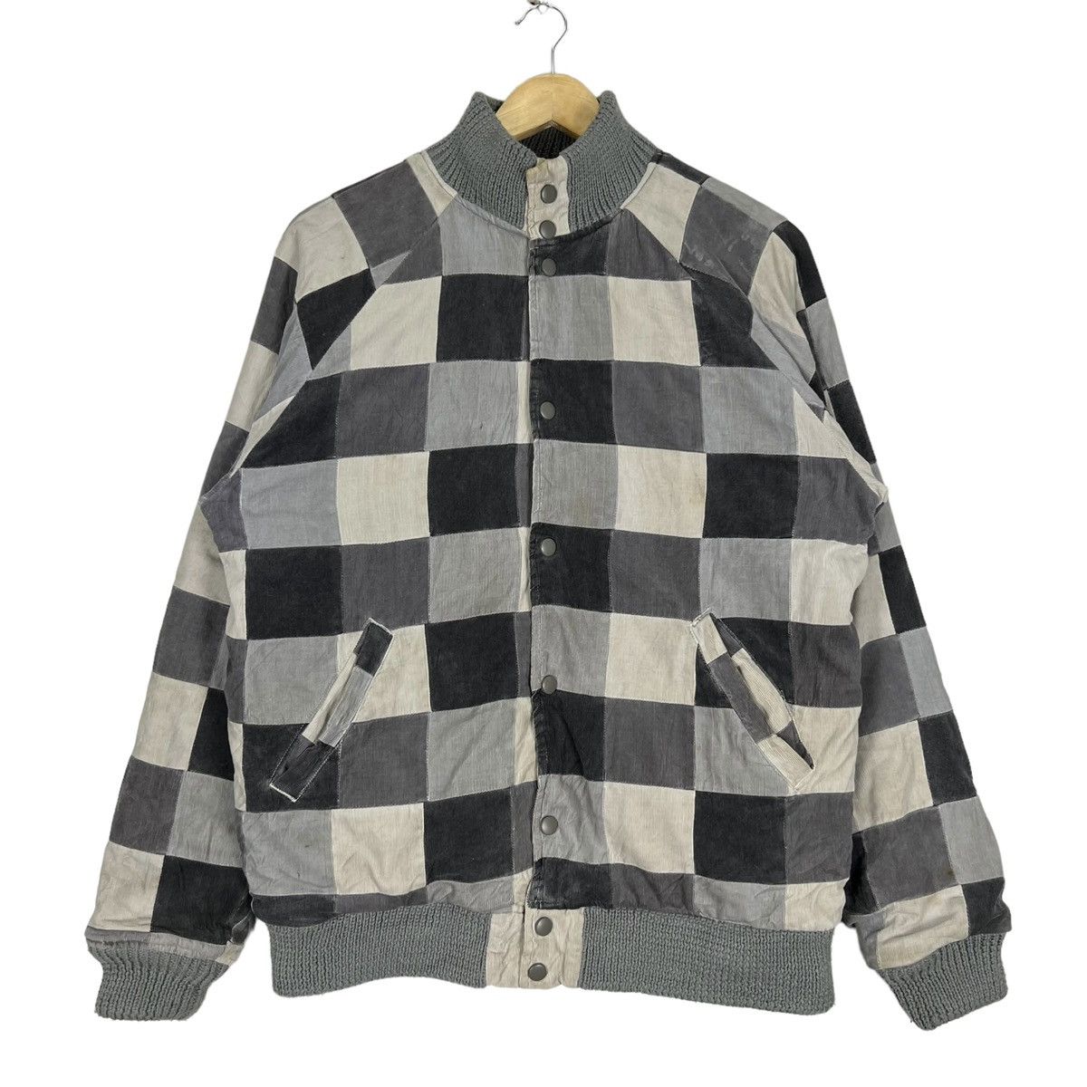Vintage Creator checked varsity button jacket | Grailed