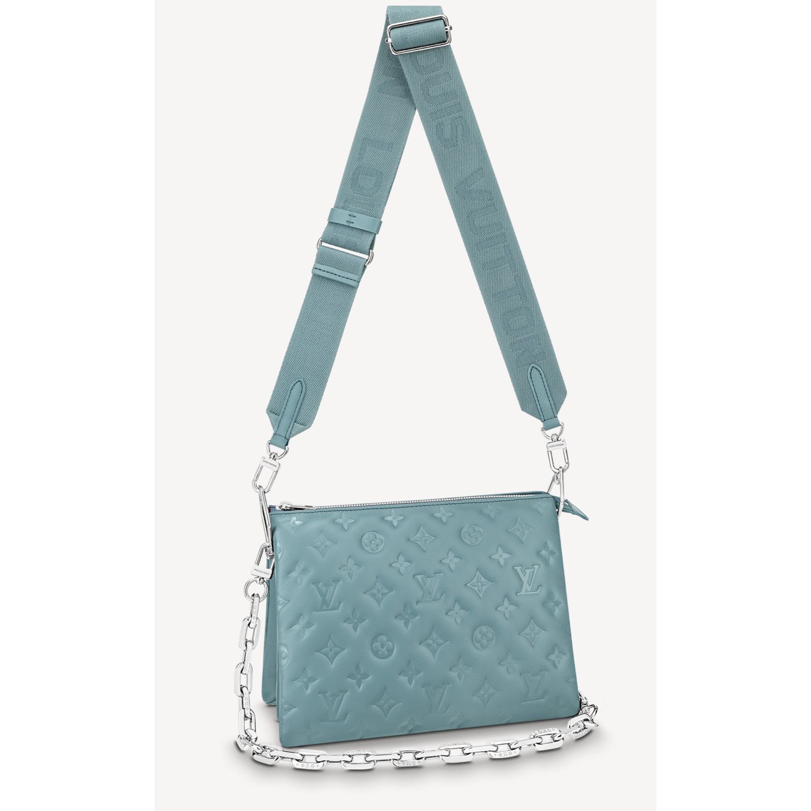 Louis Vuitton Louis Vuitton Coussin PM Blue Glacier Silver Crossbody ...