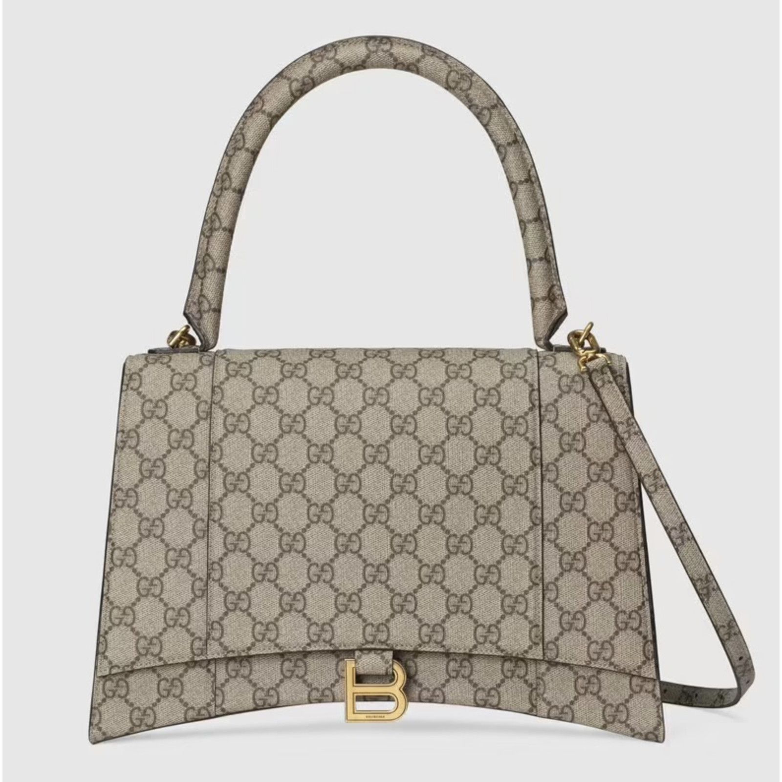 Gucci Gucci X Balenciaga Aria Supreme GG Logo Top Handle Bag | Grailed