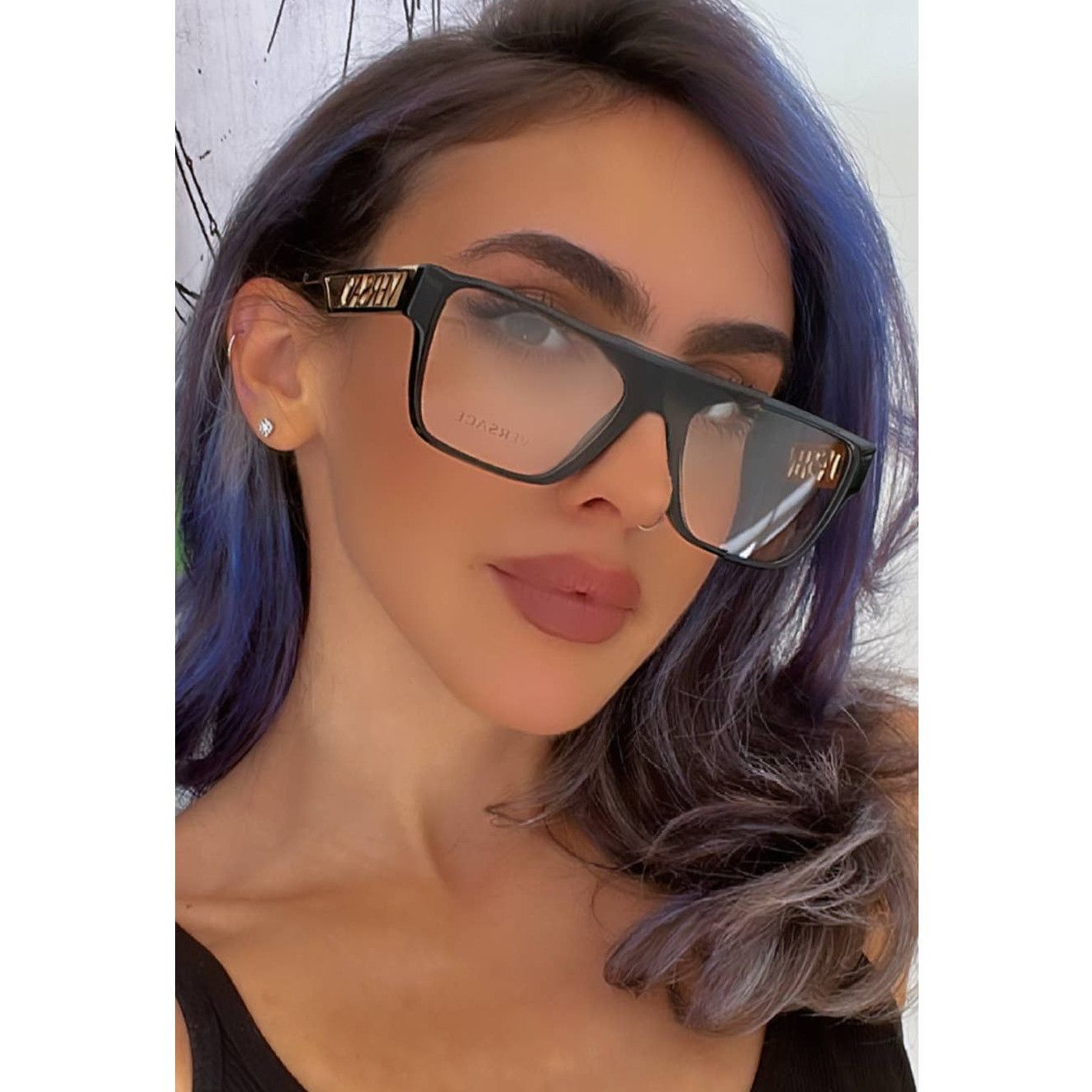 Versace NEW Versace VE3326U GB1/87 Black Gold Eyeglasses Frames | Grailed