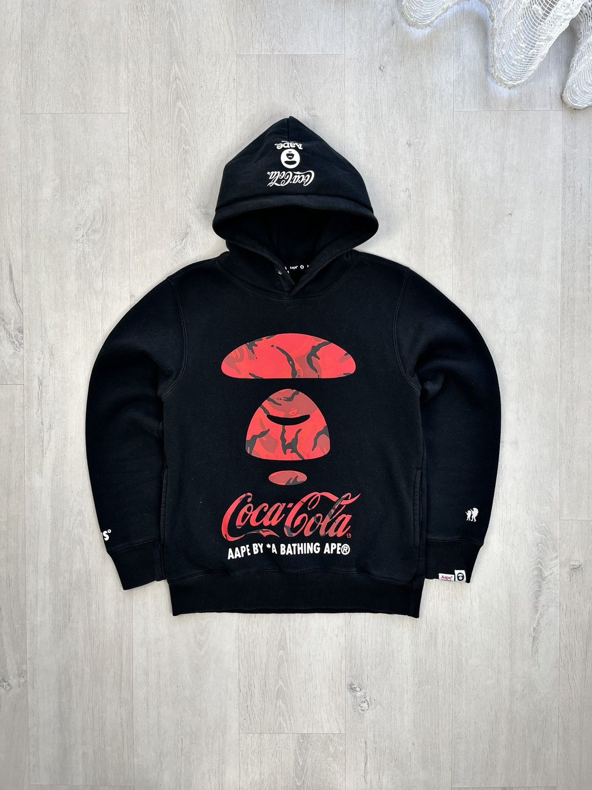 Aape × Coca Cola AAPE by a Bathing APE / BAPE x Coca Cola Hoodie Rare ...