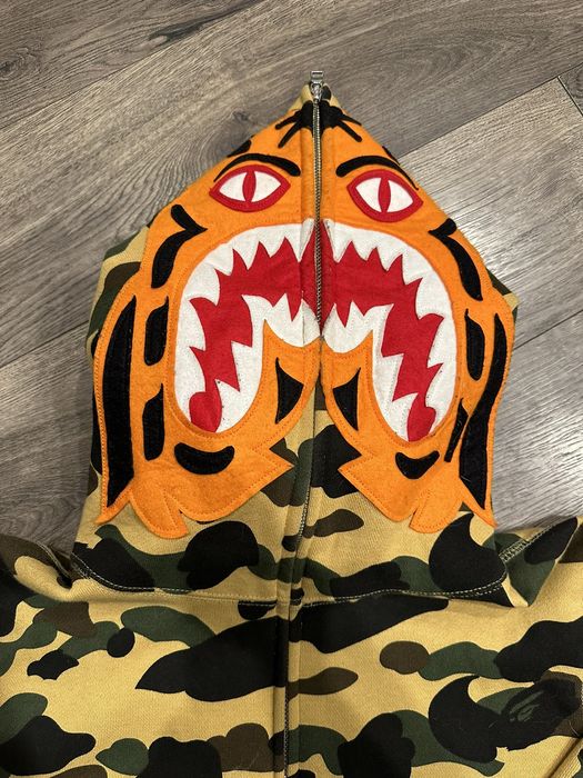 Bape Bape Camo Tiger Full Zip Hoodie Sz M | Grailed