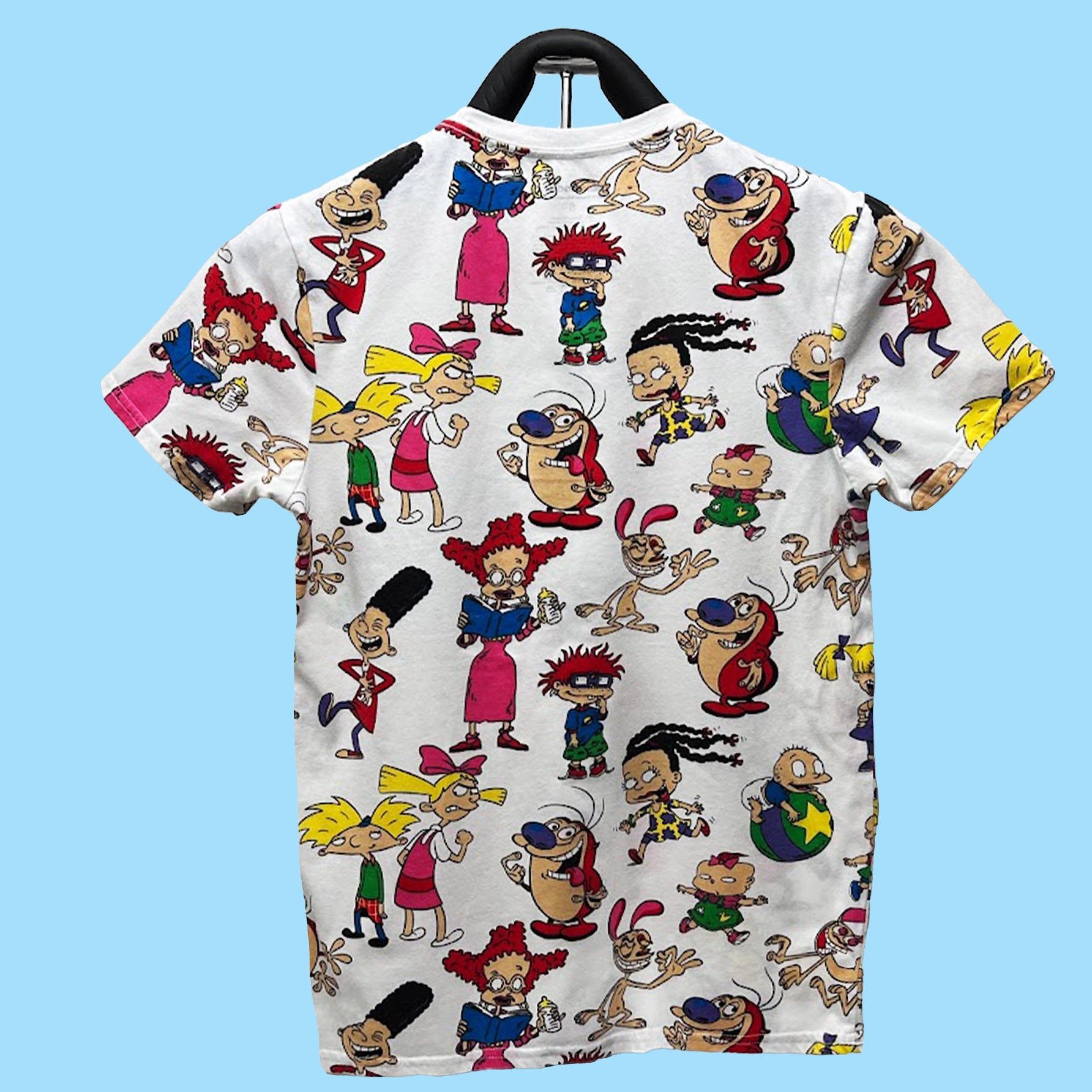 Nickelodeon Nickelodeon 90s Cartoons Rugrats Ren & Stimpy Graphic Small ...