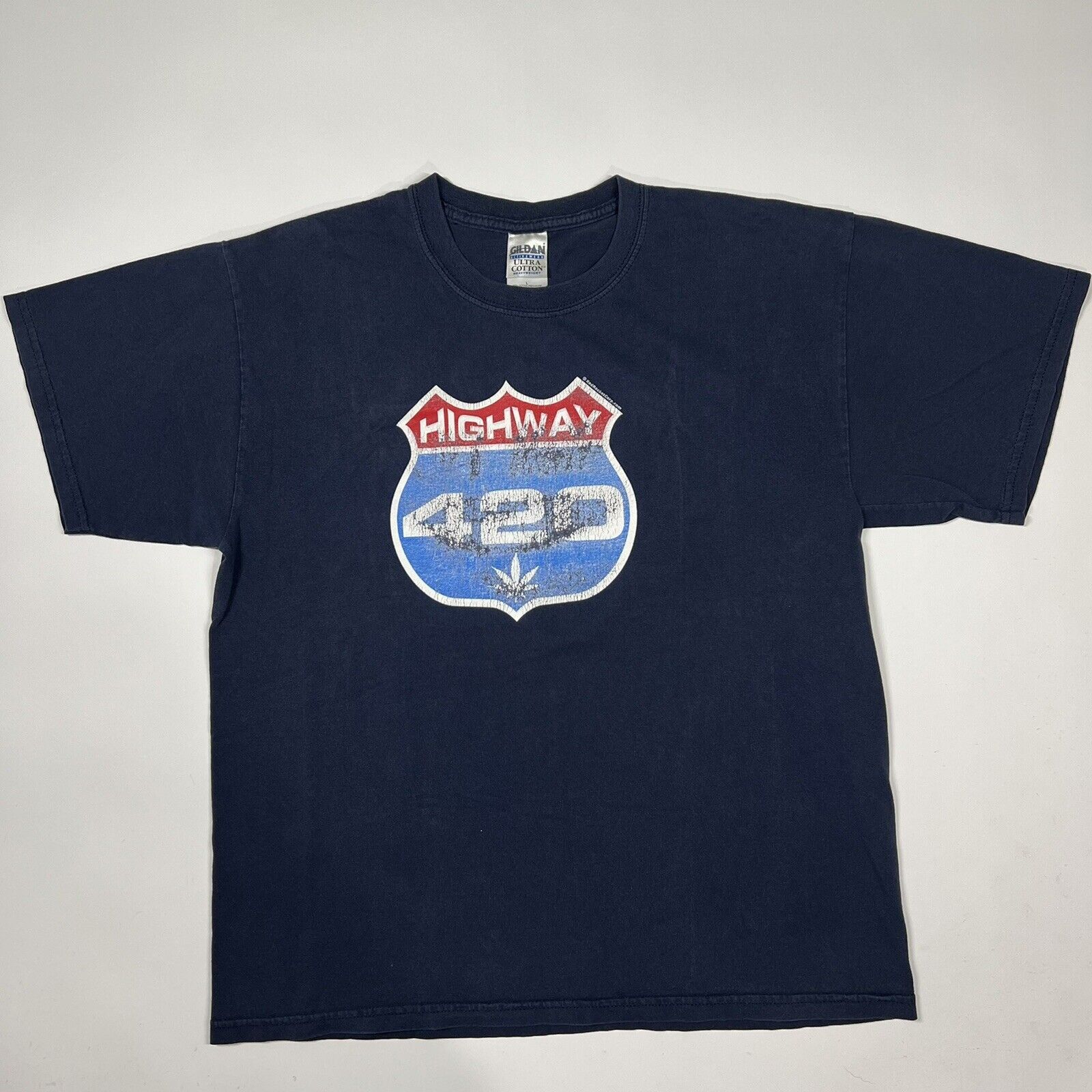 Alstyle 2000s Highway High Way 420 Blue Short Sleeve Shirt Y2K Size ...