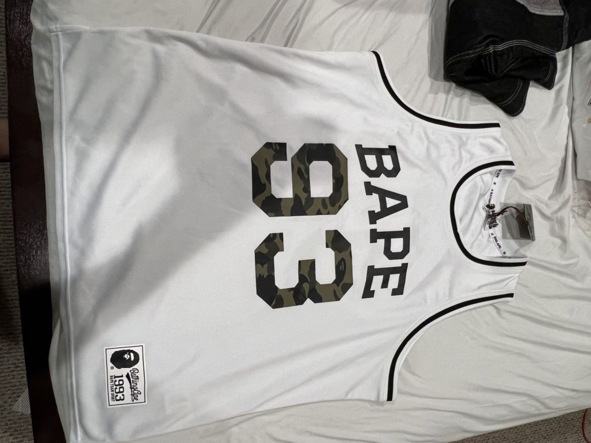 Bape Bape camo basketball jersey size xl | Grailed