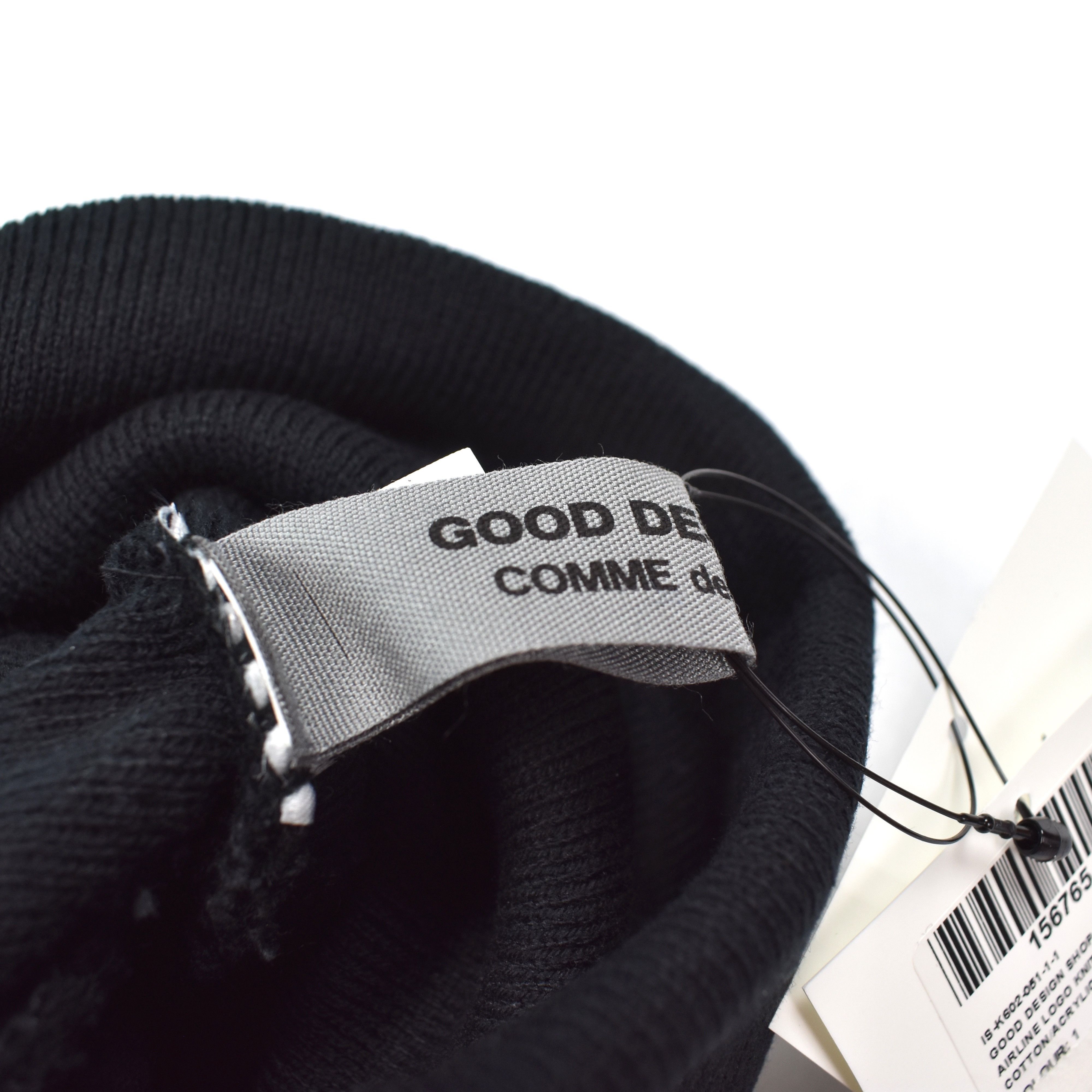 Comme des Garcons CDG Logo Black Beanie NWT | Grailed