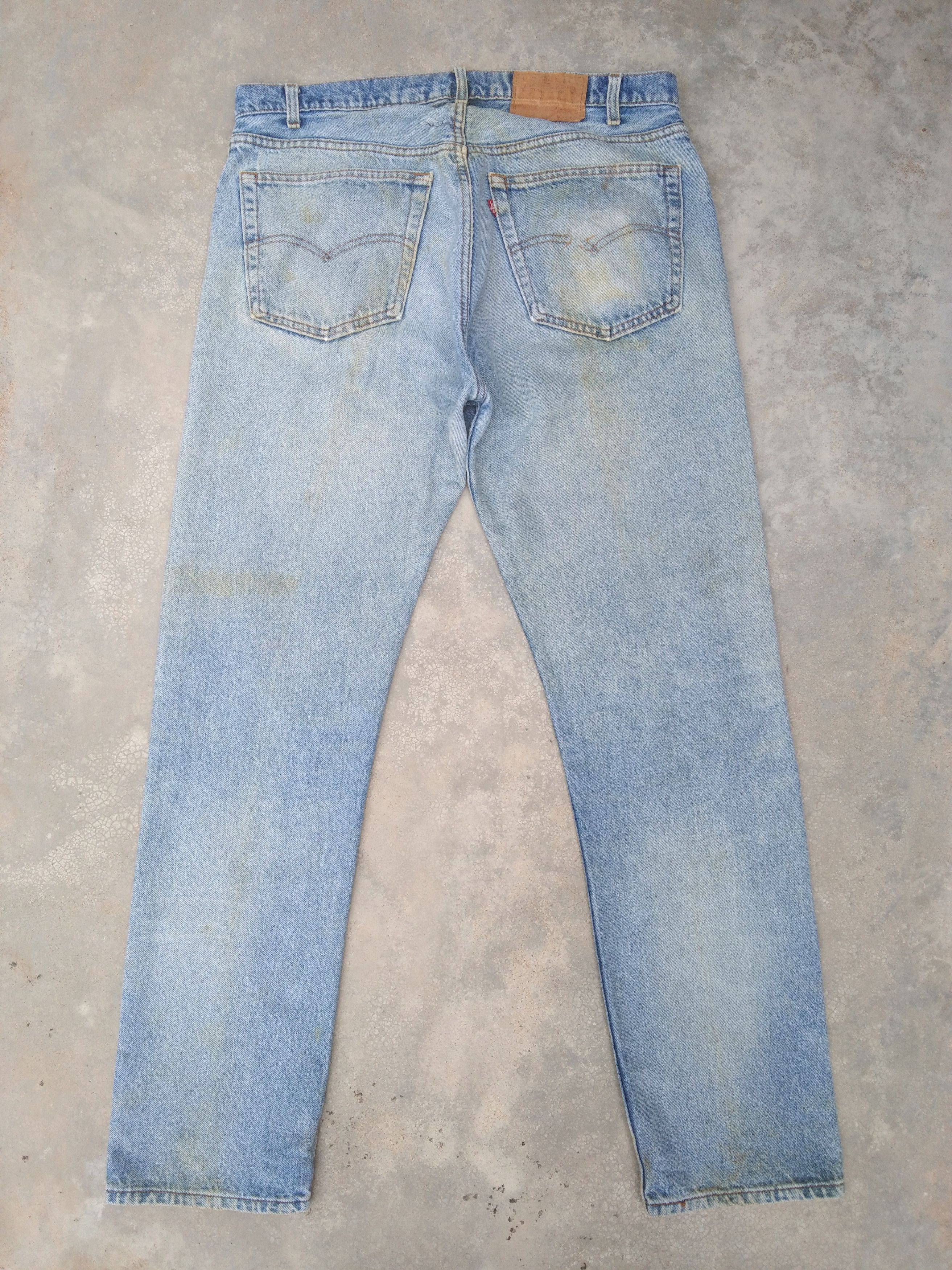 Jean × Levi's × Vintage 80s Vintage Levi's Jeans 505 Made USA Distressed Denim 38x34 | Grailed