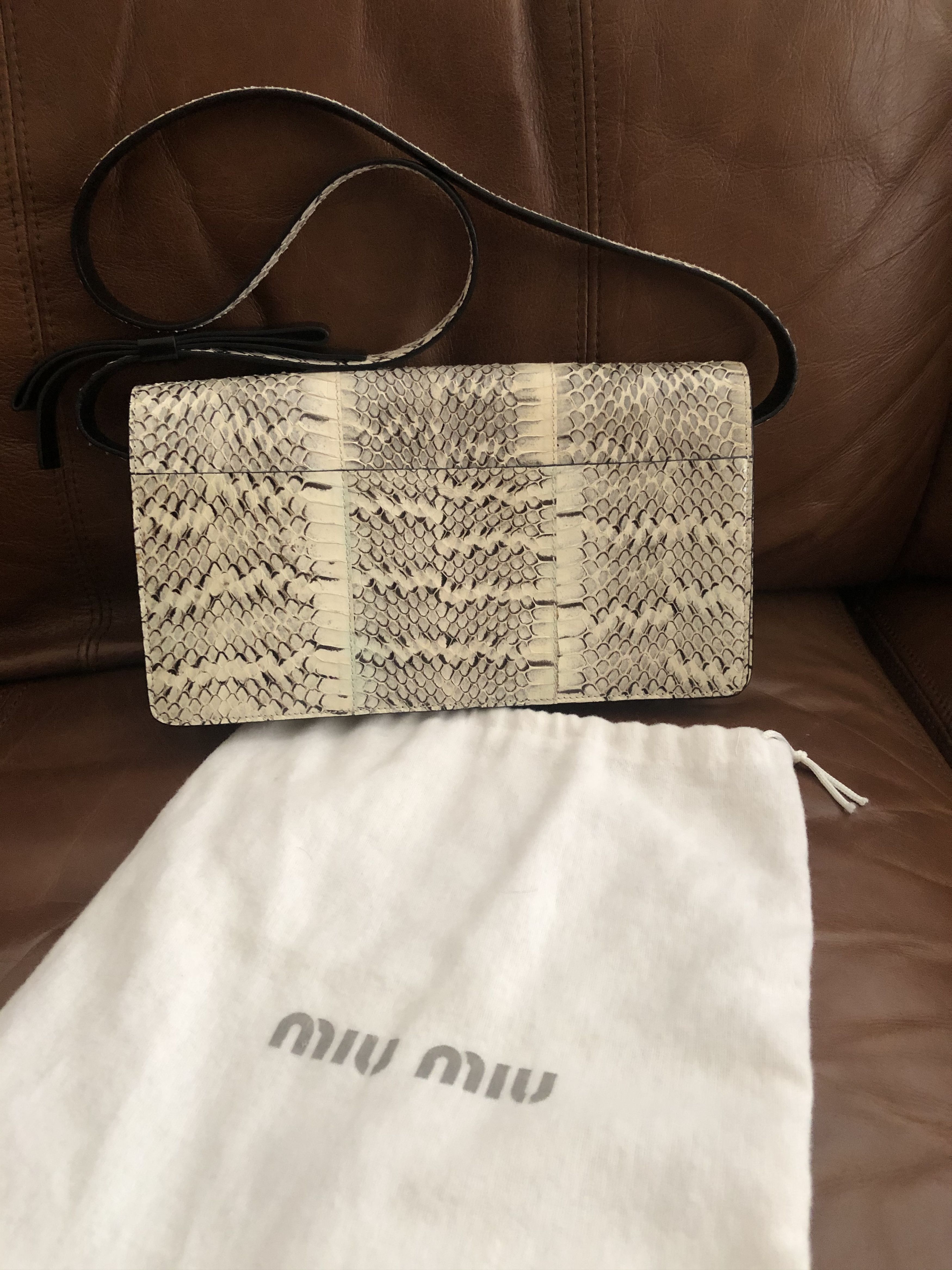 Miu Miu MIU MIU python bag | Grailed