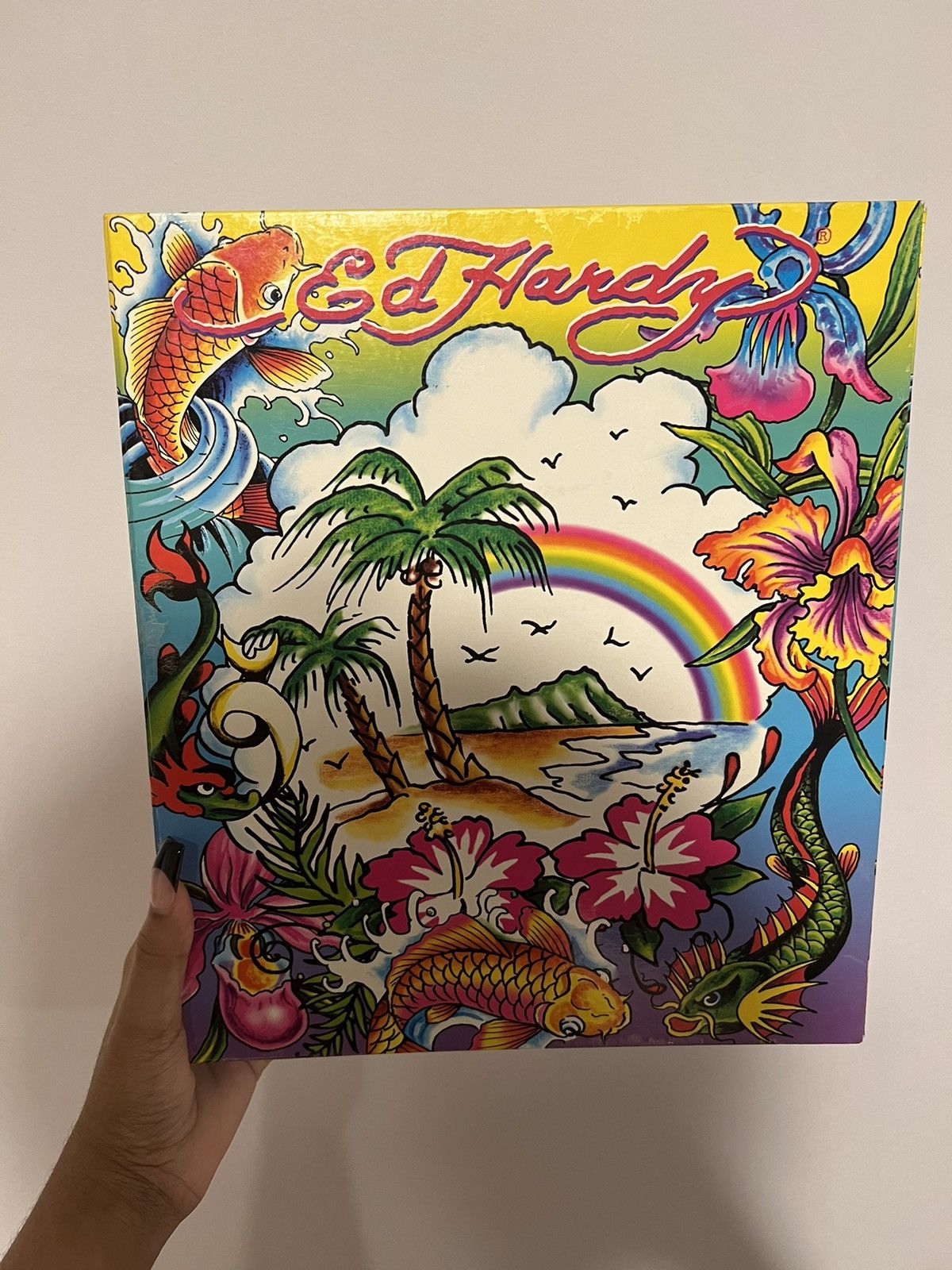 Ed Hardy × Vintage Ed Hardy One inch 3 ring binder | Grailed
