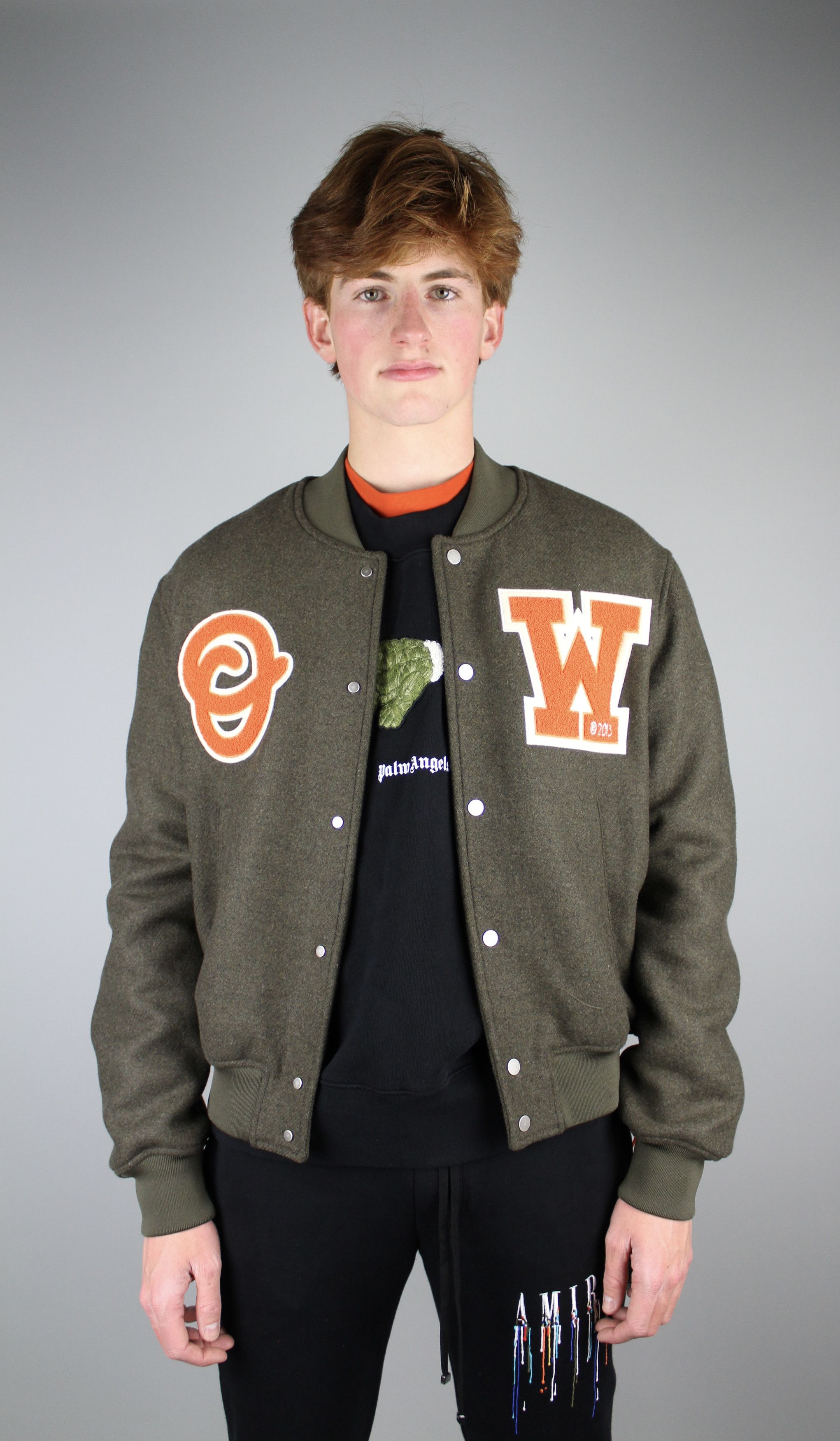 Off-White Off-White Patch Varsity Jacket | Grailed